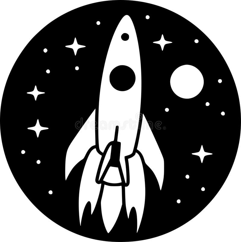 Rocket - Minimalist and Flat Logo - Vector Illustration Stock Vector ...