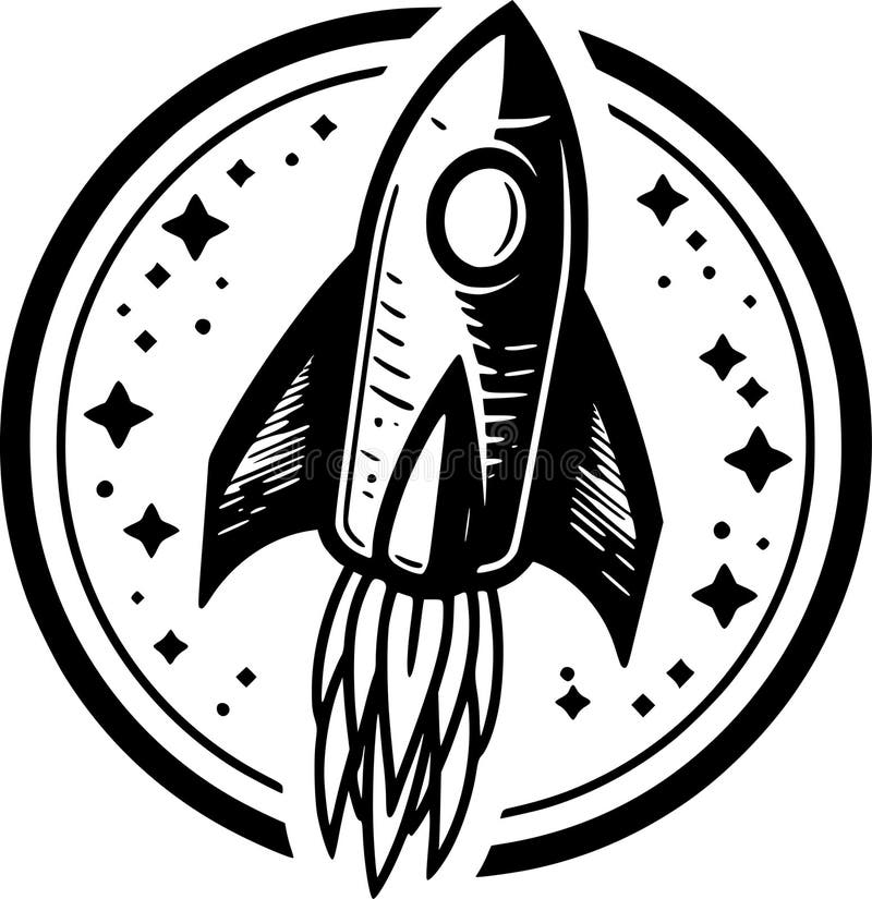 Rocket - Minimalist and Simple Silhouette - Vector Illustration Stock ...