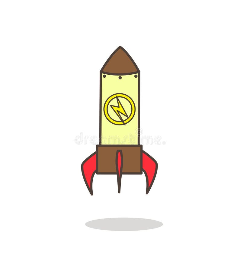 Rocket Missile Vector Illustration Stock de ilustración - Ilustración ...