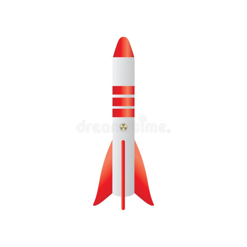 Rocket Missile. Vector Illustration Decorative Design Stock Vector ...