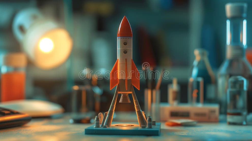 A Rocket Model on a Workspace Surrounded by Learning Materials and ...