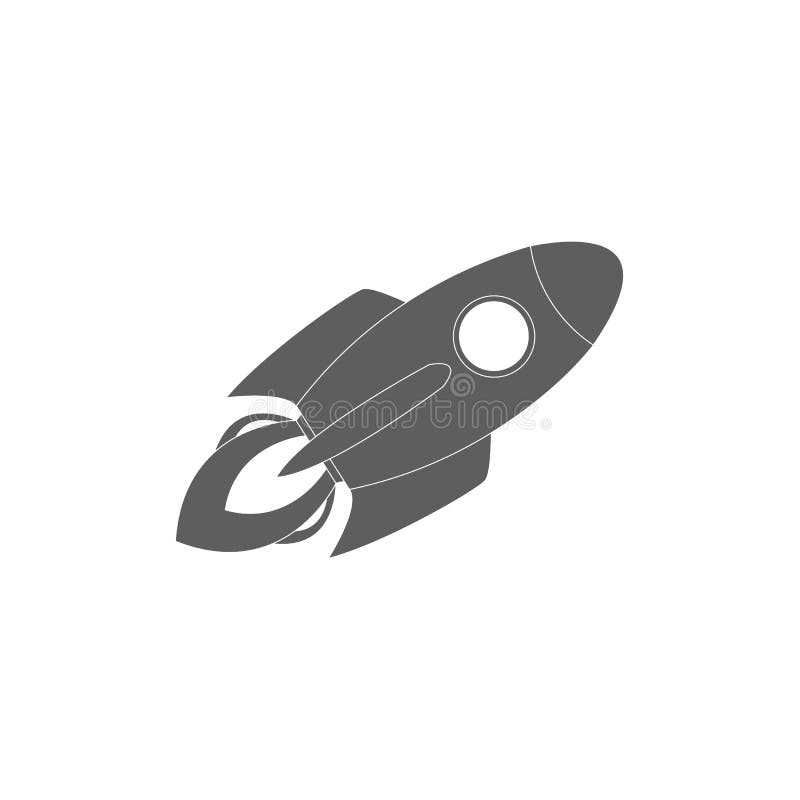 Rocket, Modern Flat Icon on White Background, Vector Rocket Use on ...
