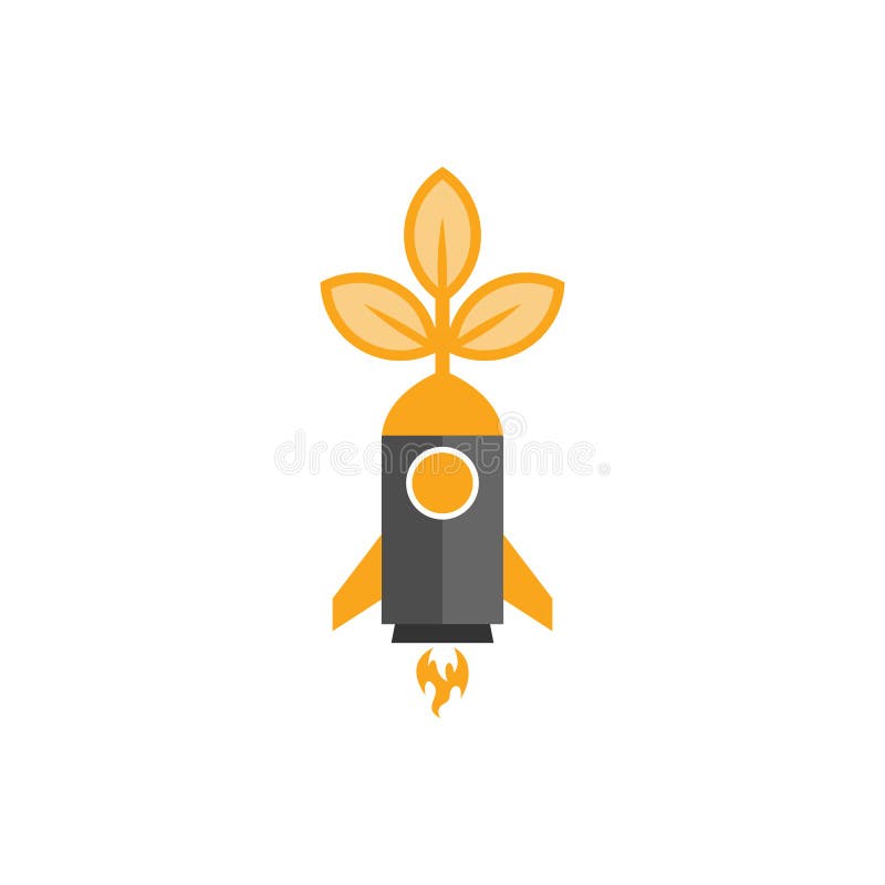 Rocket Nature Logo Icon Design Stock Vector - Illustration of future ...