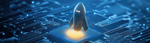 Rocket Navigating Circuitry, Fusion of Space and Technology Rocket ...