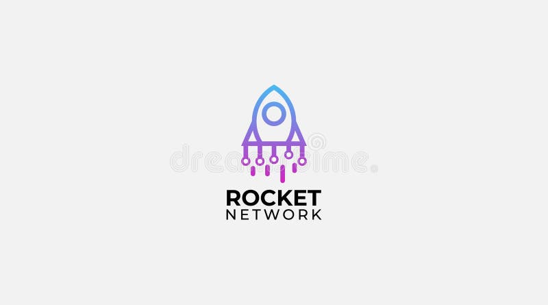 Rocket Network Vector Logo Design Illustration Template Stock Vector ...