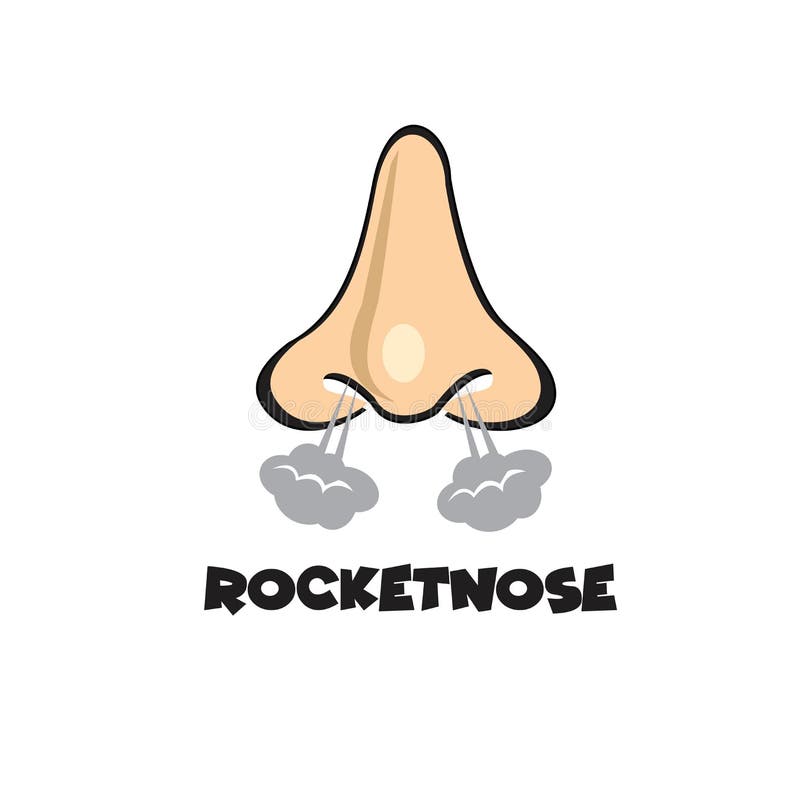 Rocket Nose Logo Design Vector Stock Vector - Illustration of modern ...