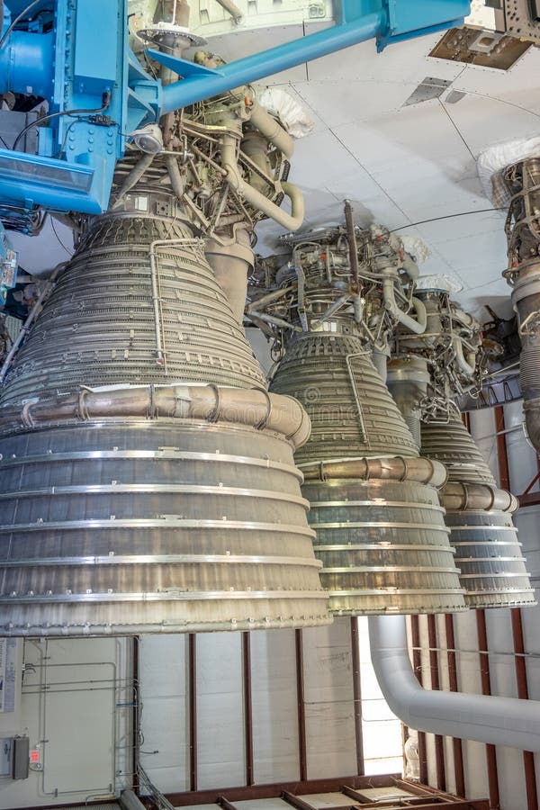 Rocket Nozzle of the Apollo Rocket at the Houston Space Center in ...