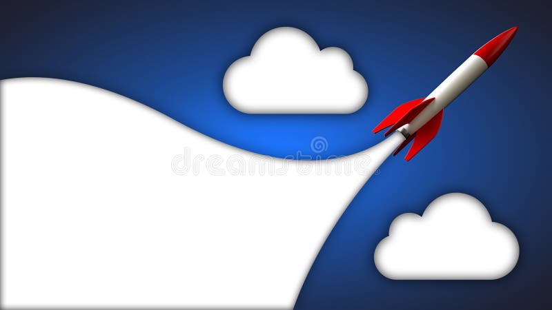Rocket stock illustration. Illustration of blue, blast - 31905933