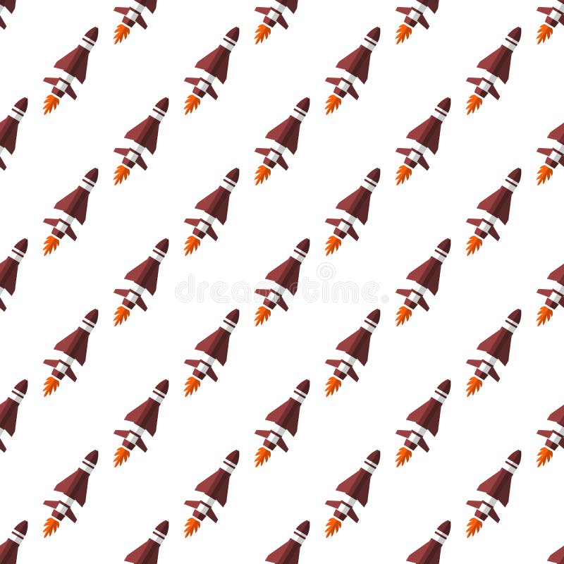 Rocket pattern seamless stock vector. Illustration of seamless - 78832703