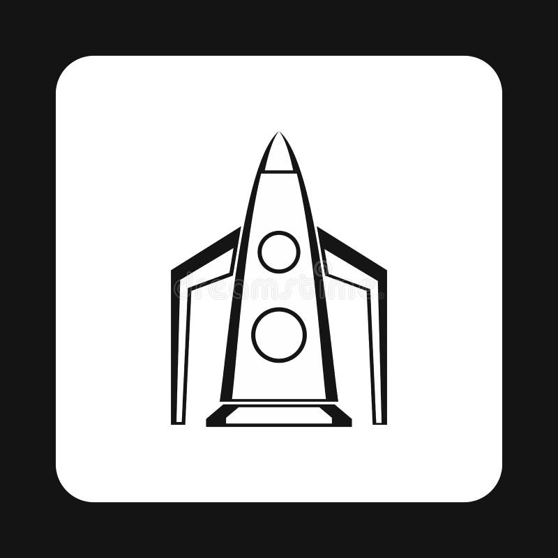 Icona Razzo in Volo, Stile Struttura Illustrazione Vettoriale ...