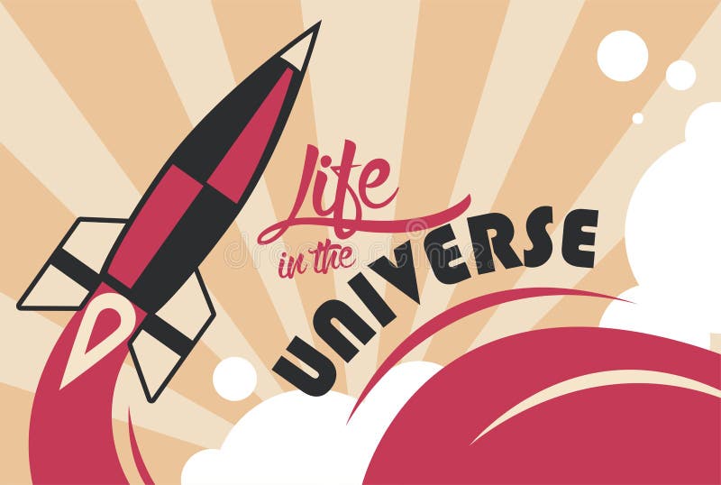 Rocket pop art poster stock vector. Illustration of template - 222784494