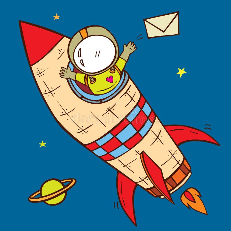 Rocket Mail Logo Icon Design Stock Abbildung - Illustration von galaxie ...