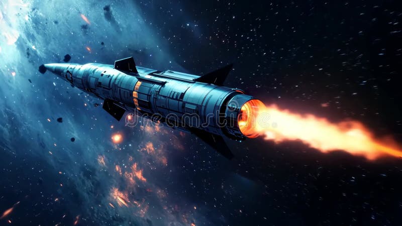 Rocket Propulsion Ignites in the Vastness of Space during an ...