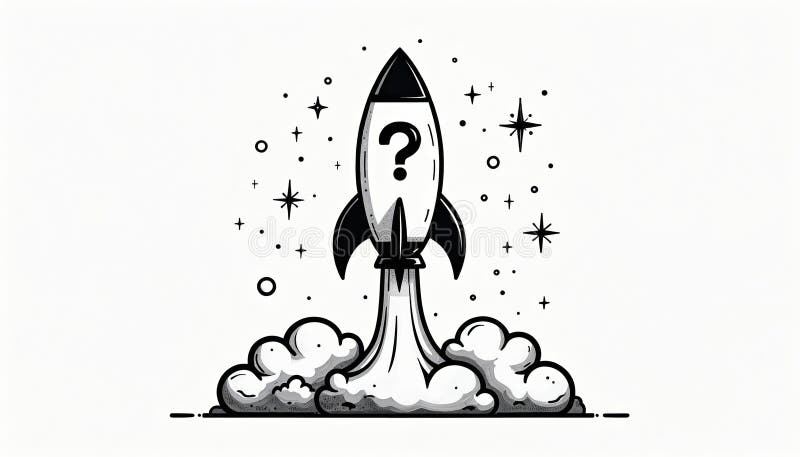 Rocket Question Mark Stock Illustrations – 257 Rocket Question Mark ...