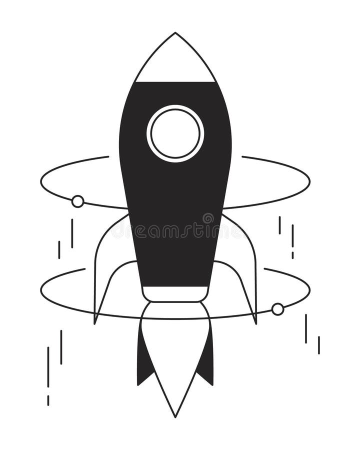 Cartoon Rocket Lineart Stock Illustrations – 134 Cartoon Rocket Lineart ...