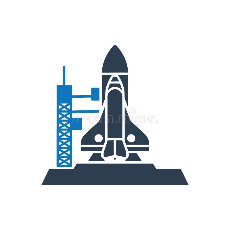 Rocket Ready for Launch Icon Stock Illustration - Illustration of sign ...
