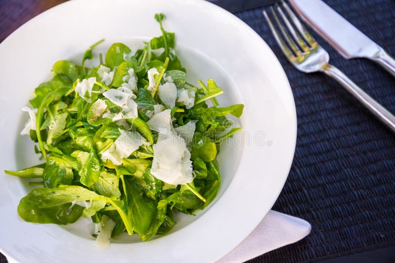 Rocket salad cheese stock photo. Image of vegetarian - 41852184