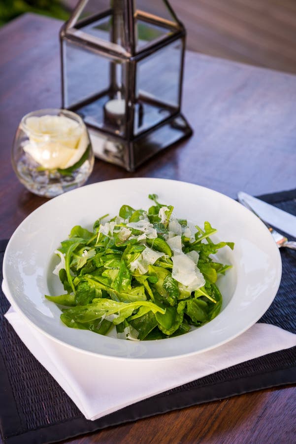 Rocket salad cheese stock image. Image of lunch, watercress - 41852187