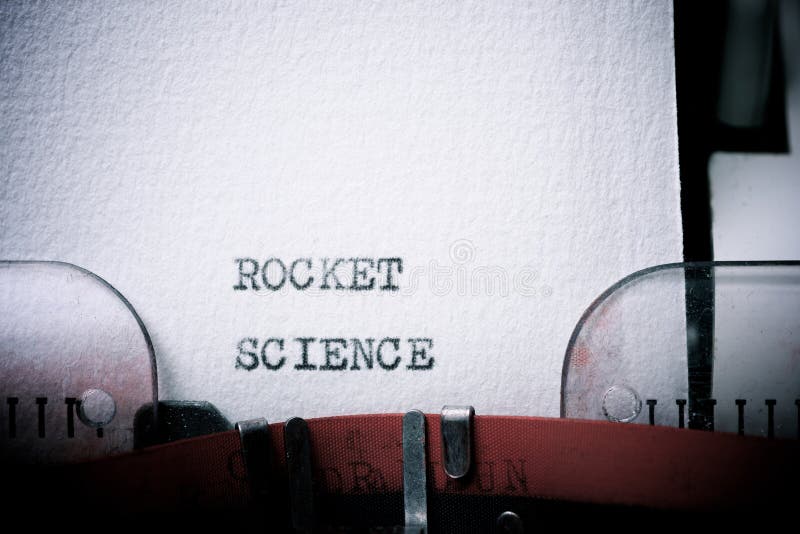 Rocket science text stock photo. Image of writing, investigation ...