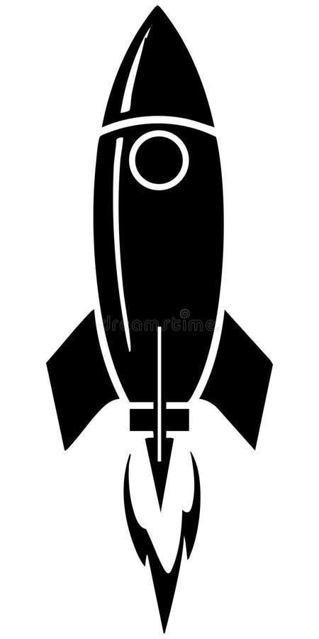 Rocket Shape in Vector Style Ideal for Graphic Design Projects and ...