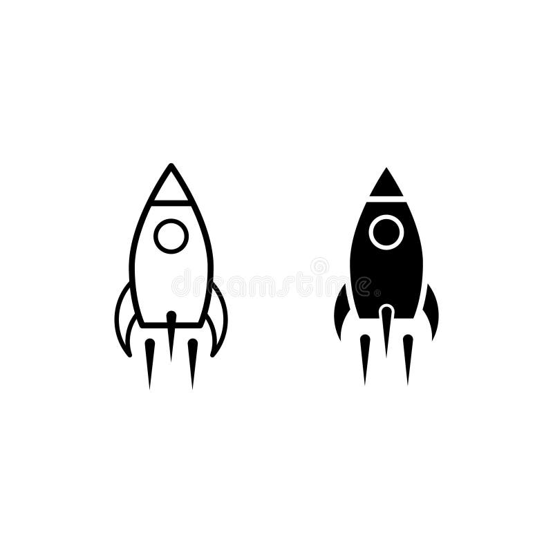 Rocket Ship Icon Vector Logo Design Template Stock Vector ...