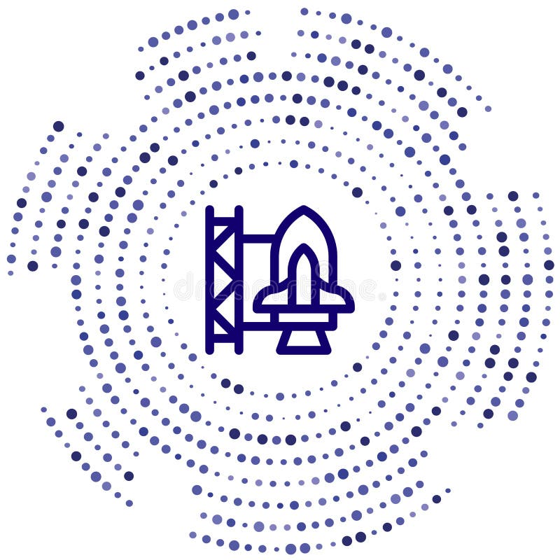 Rocket Ship Launch Vector Icon. Rocket Ship Launch Editable Stroke ...