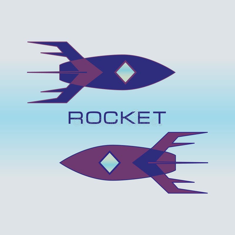 Rocket Ship Logo. Colorful Galaxy Space Symbol Stock Vector ...