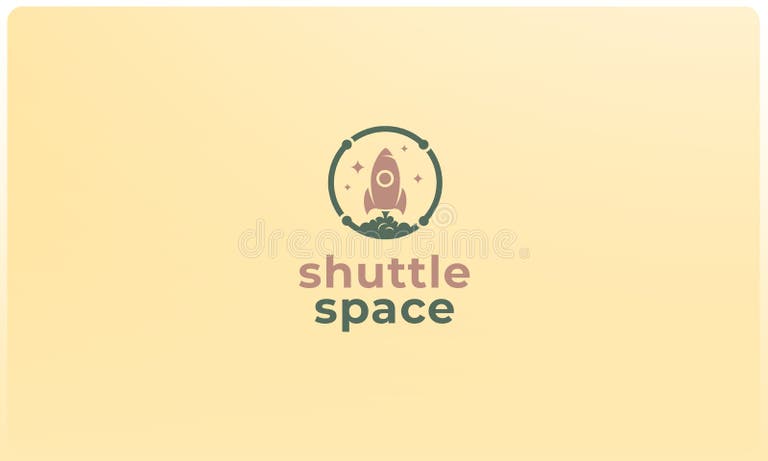 Rocket Shuttle Space Launch Logo Design Concept Illustrations. Stock ...