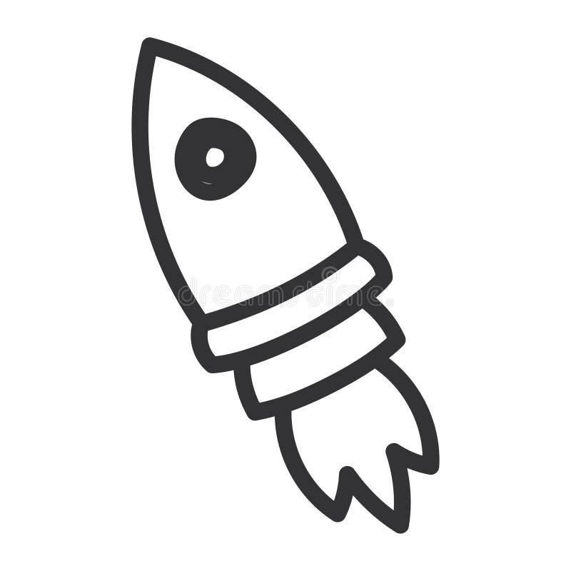 Rocket Sketch Icon Hand Draw Vector Stock Vector - Illustration of ...