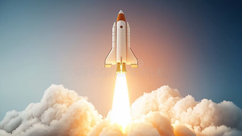 A Rocket Soars through the Clouds, Symbolizing the Ambition and ...