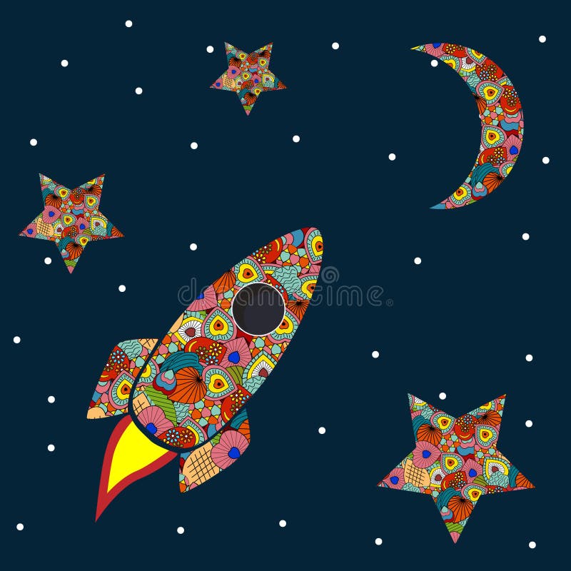 Rocket Collage Stock Illustrations – 1,027 Rocket Collage Stock ...