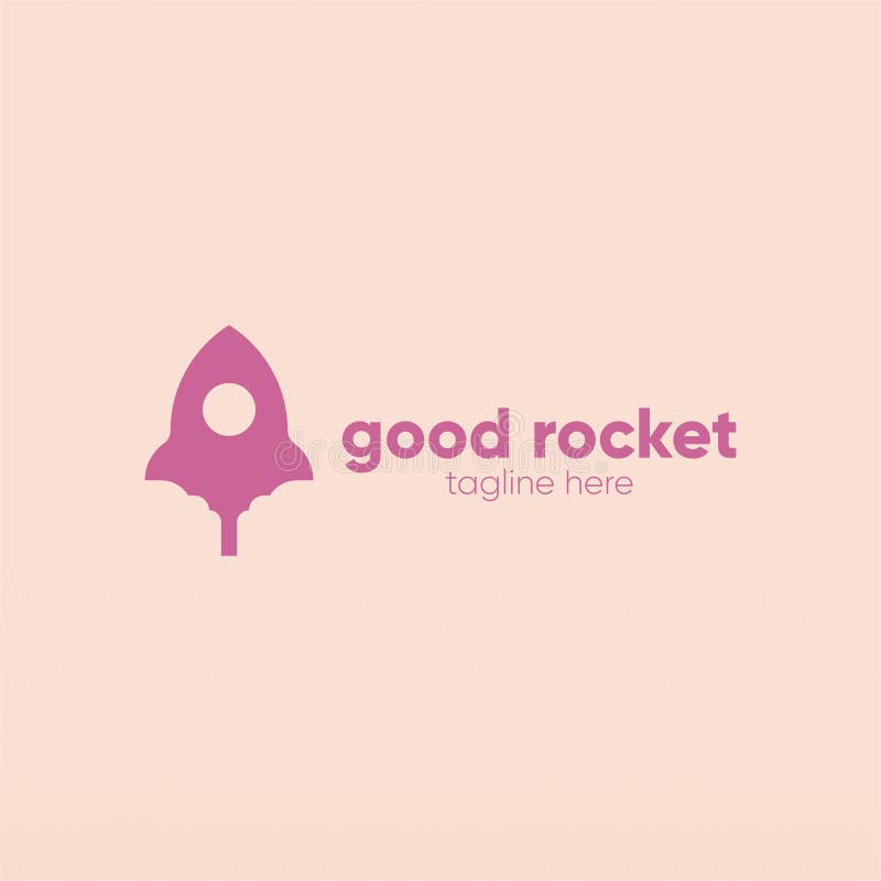 Rocket Space Craft Logo Design Concept Template Stock Vector ...