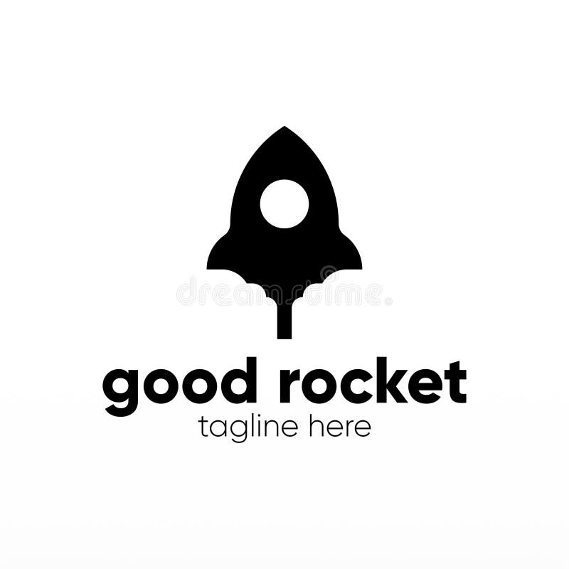 Rocket Space Craft Logo Design Concept Template Stock Vector ...
