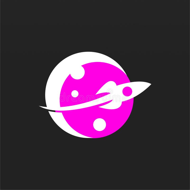 Rocket Space Craft Logo Design Concept Template Stock Vector ...