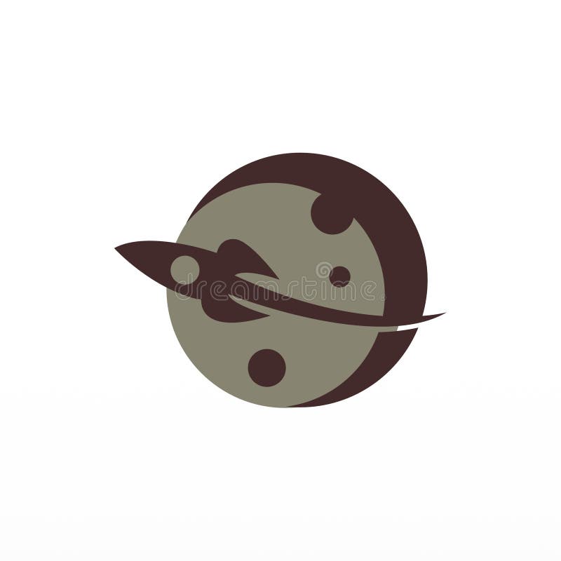 Rocket Space Craft Logo Design Concept Template Stock Vector ...