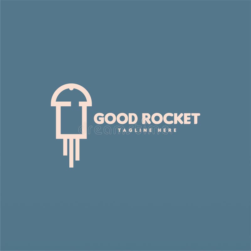 Rocket Space Craft Logo Design Concept Template Stock Vector ...