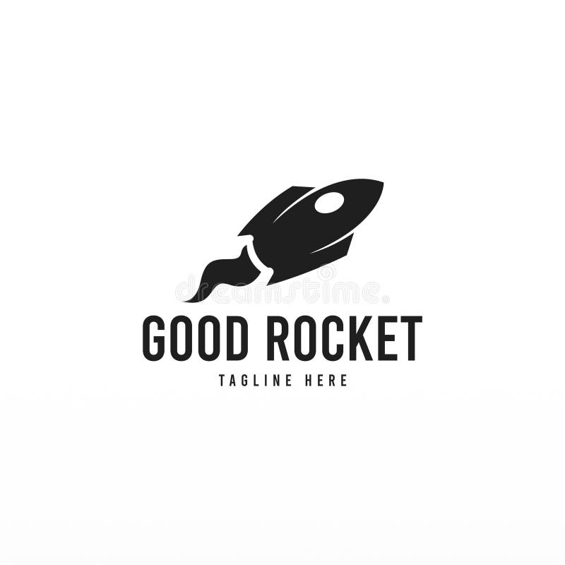Rocket Space Craft Logo Design Concept Template Stock Vector ...