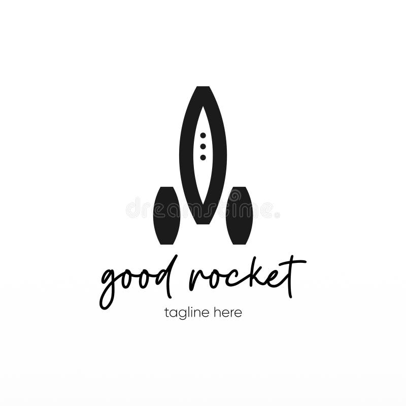 Rocket Space Craft Logo Design Concept Template Stock Vector ...
