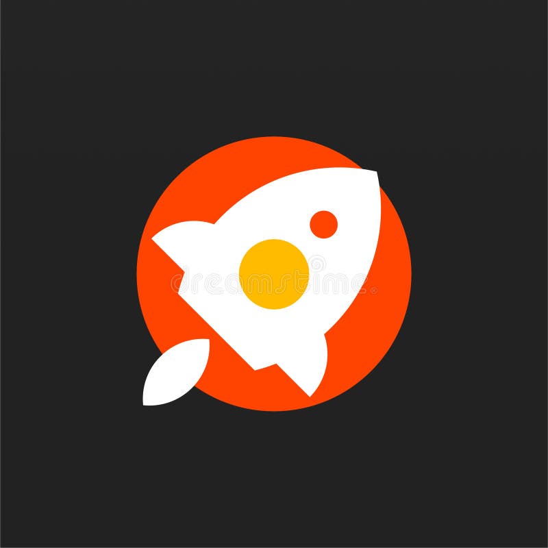 Rocket Space Craft Logo Design Concept Template Stock Vector ...