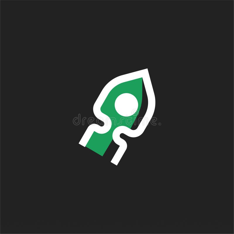 Rocket Space Craft Logo Design Concept Template Stock Vector ...