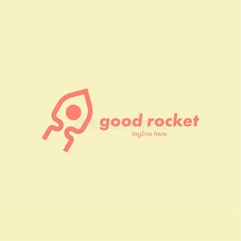 Rocket Space Craft Logo Design Concept Template Stock Vector ...