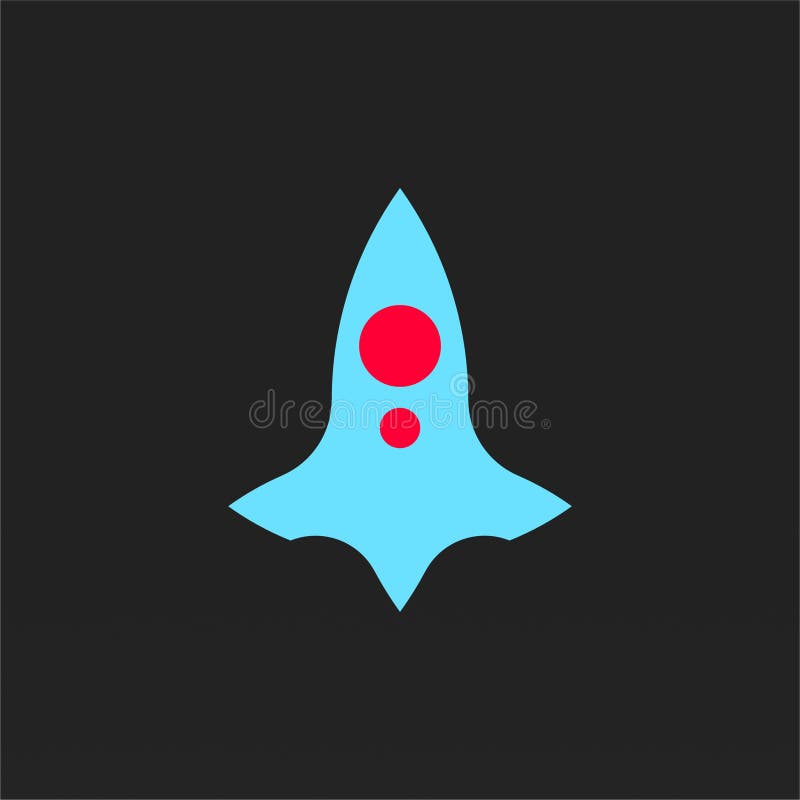 Rocket Space Craft Logo Design Concept Template Stock Illustration ...