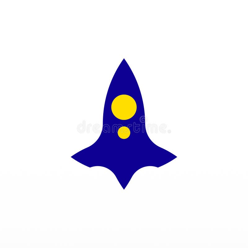 Rocket Space Craft Logo Design Concept Template Stock Illustration ...