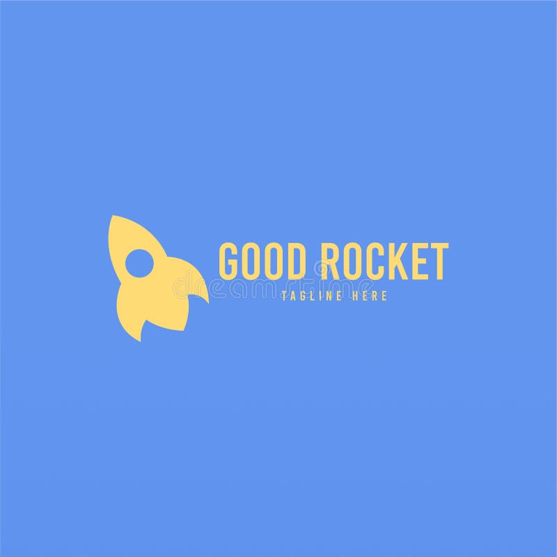 Rocket Space Craft Logo Design Concept Template Stock Illustration ...