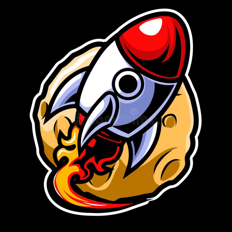 Rocket Space Mascot Logo Design Stock Vector - Illustration of future ...