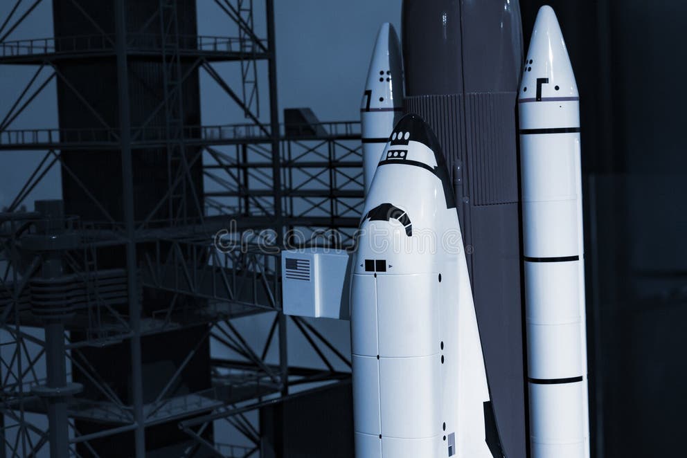 Rocket Space Ship Take Off from Launch Complex B Stock Image - Image of ...