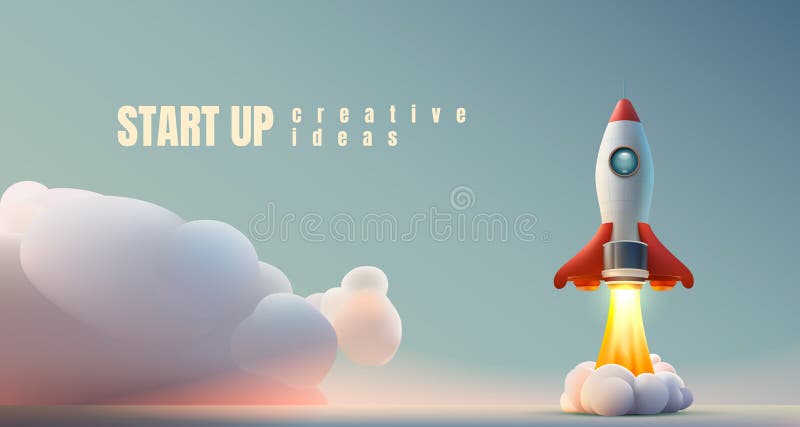 Rocket Space Startup, Creative Idea Cover, Landing Page Web Site ... Rocket Space Startup, Creative Idea Cover, Landing Page Web Site ...