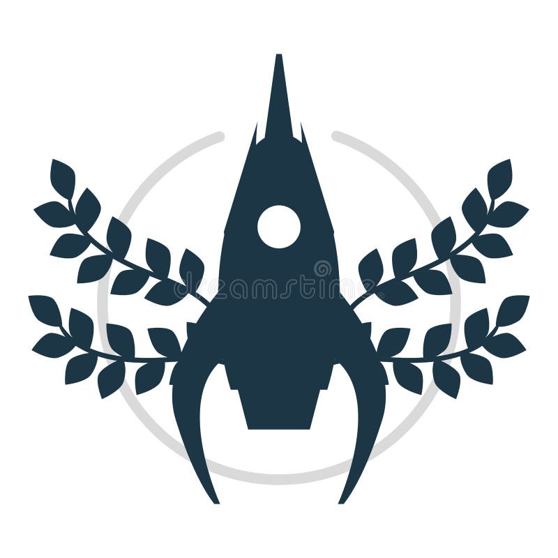 Rocket spaceship launch stock illustration. Illustration of symbol ...