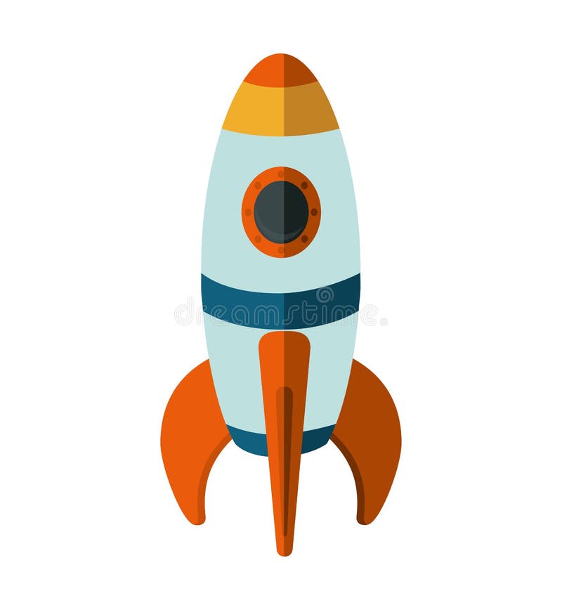 Rocket Spaceship Science Aircraft Icon. Vector Graphic Stock Vector ...