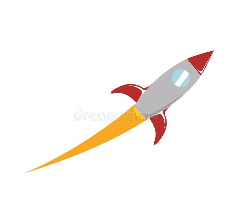 Rocket Spaceship Science Aircraft Icon. Vector Graphic Stock Vector ...